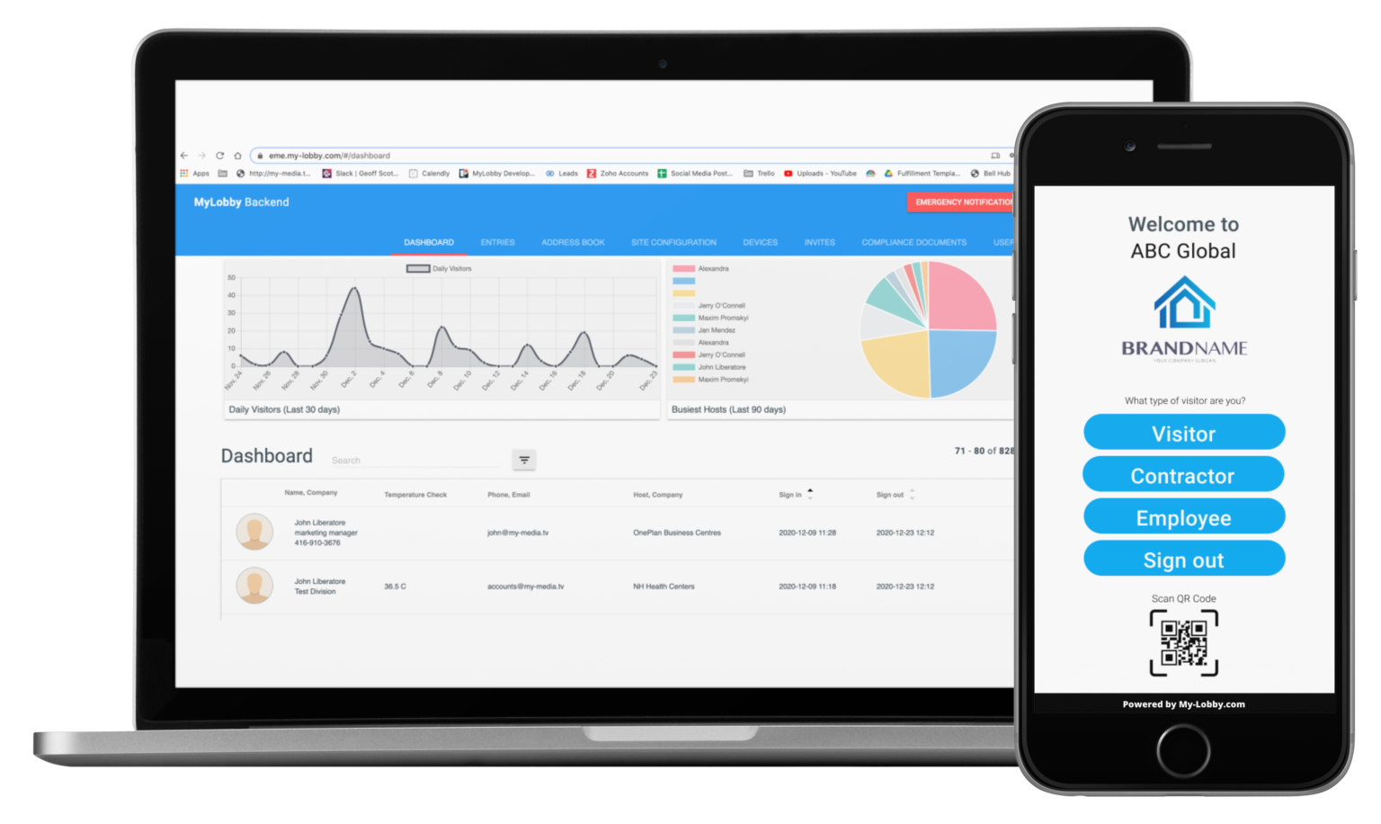 Visitor Management System Without Hardware by MyLobby