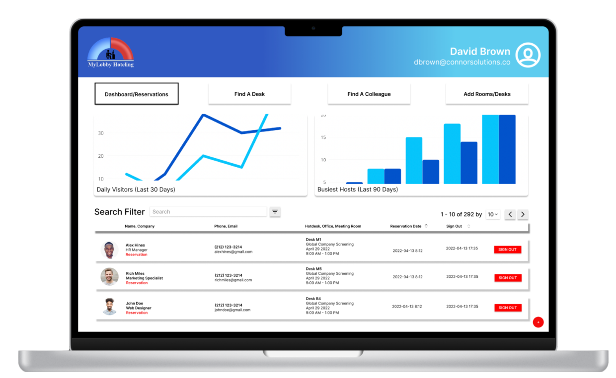 Hot Desking Application | MyLobby