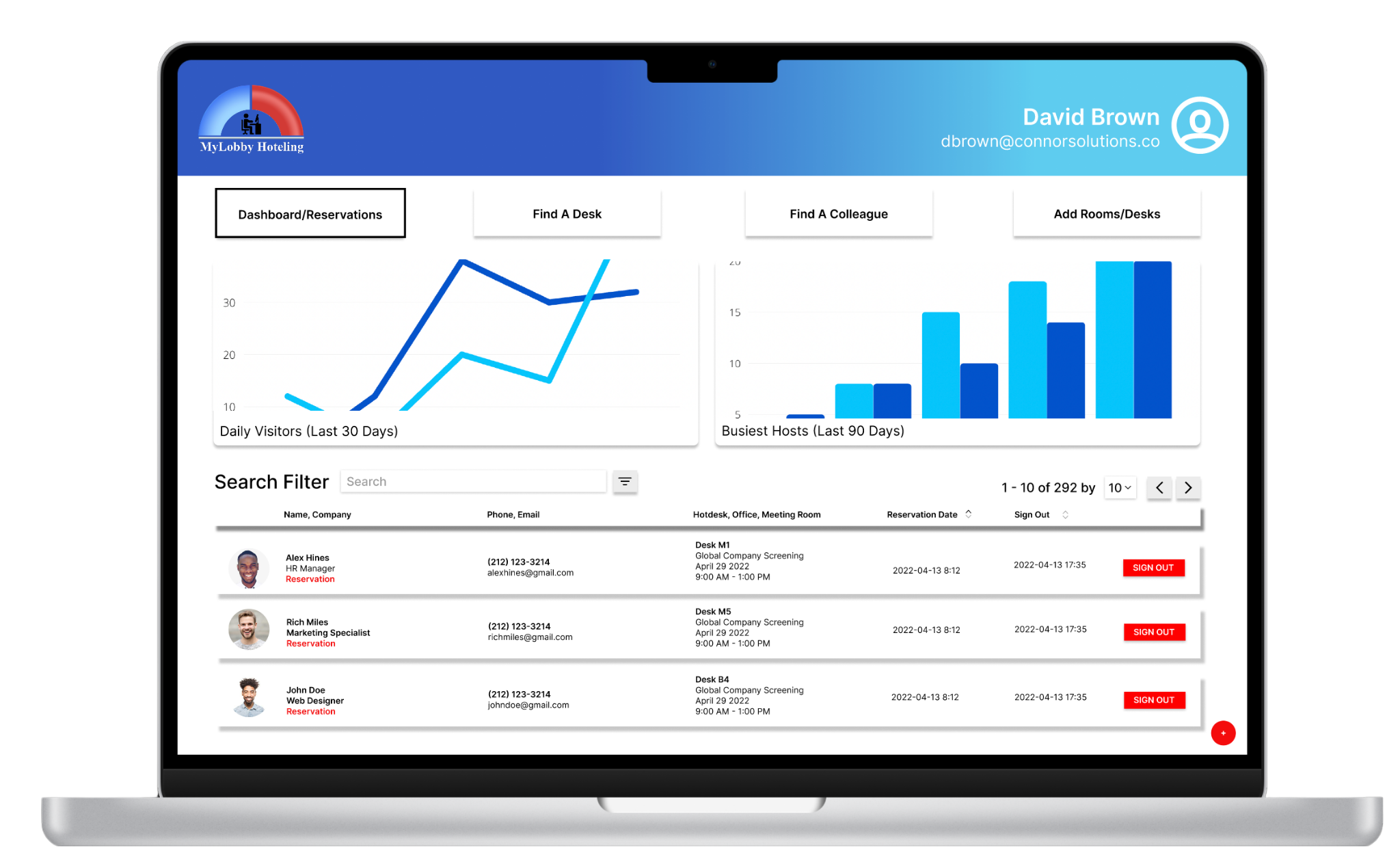 Hot Desking Application | MyLobby